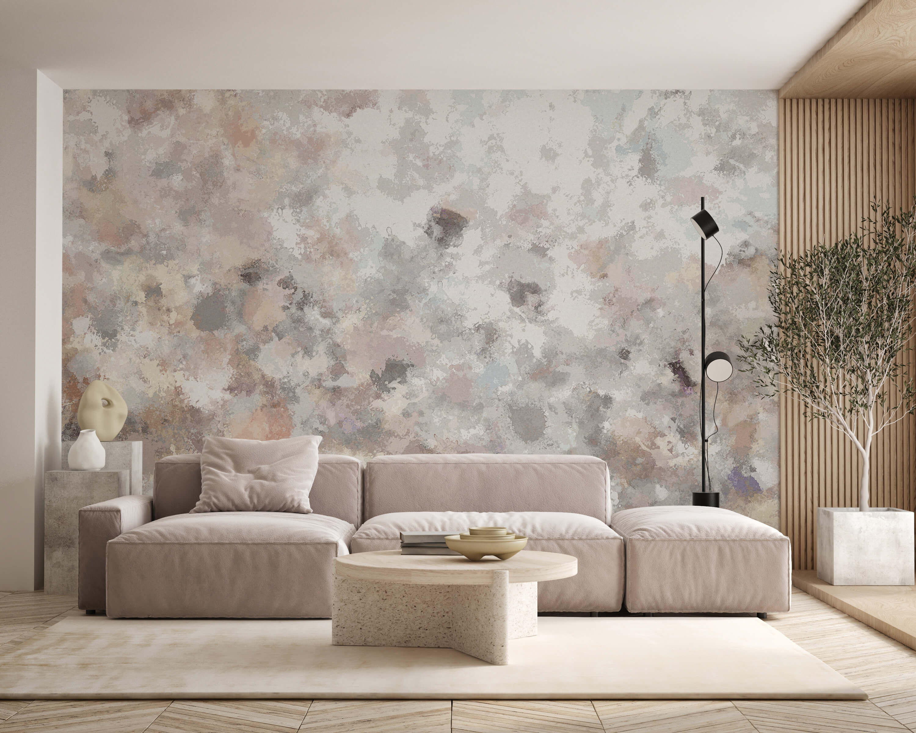 Abstract Paint Effect Wallpaper Mural – Bobbi Beck