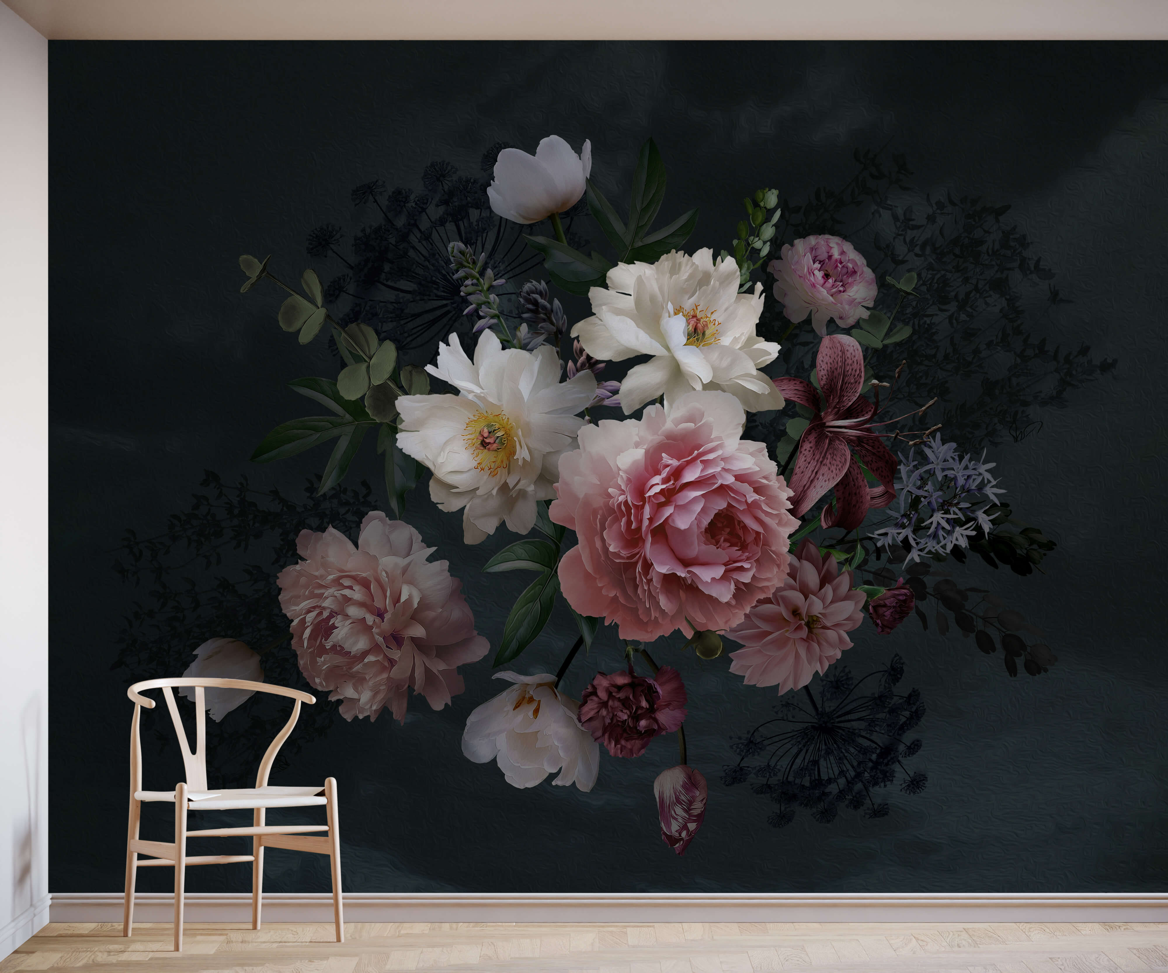 Floral Bouquet Wallpaper Mural – Bobbi Beck
