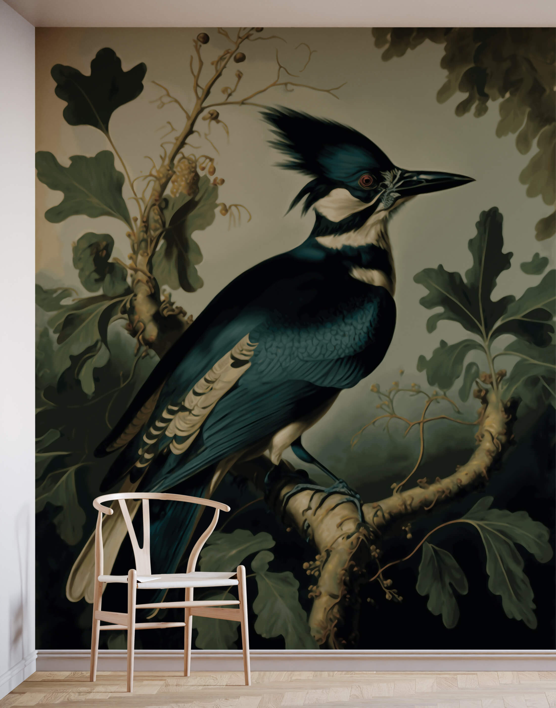 Blue Bird Wallpaper Mural – Bobbi Beck